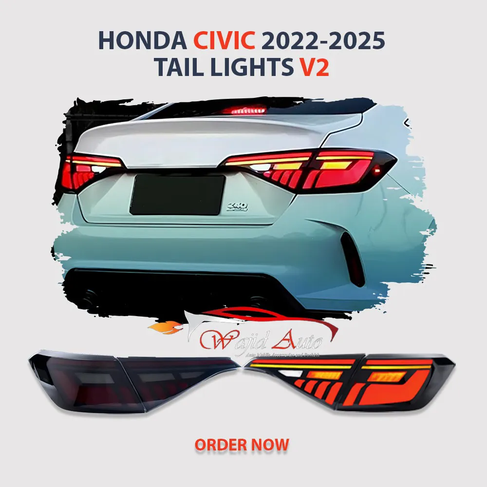 Honda Civic 2022-2025 Tail Lights Mugen Style - Wajid Auto